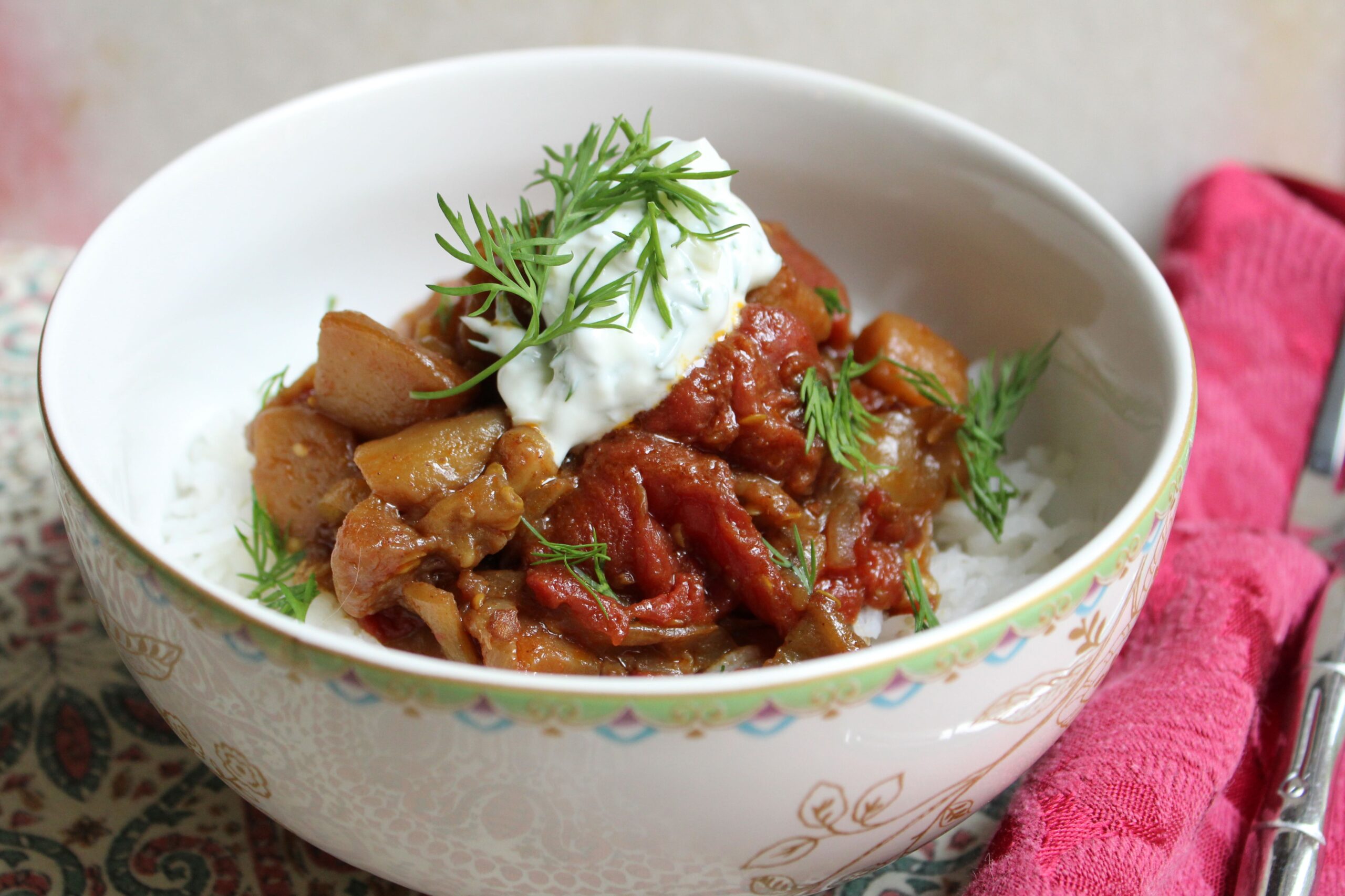Khoresht Bademjan; Eggplant Stew - Covent Garden Market