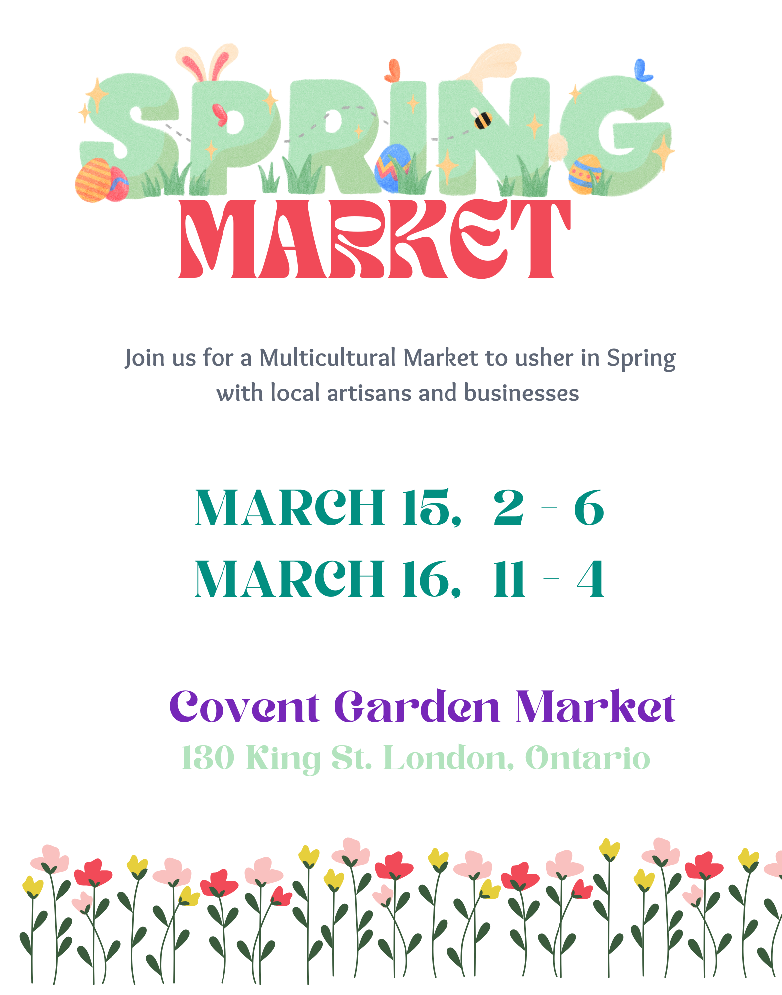 Multicultural Spring Market! 🌸🌍 - Covent Garden Market
